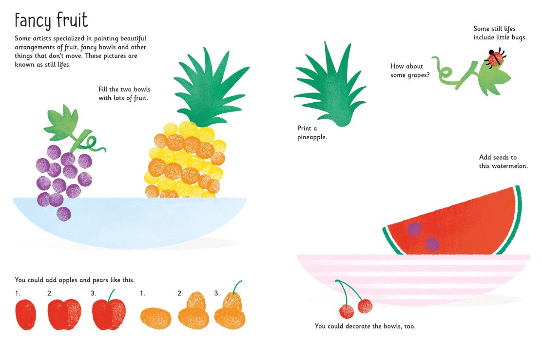 Usborne | Fingerprint Activities Art | Grasshopper